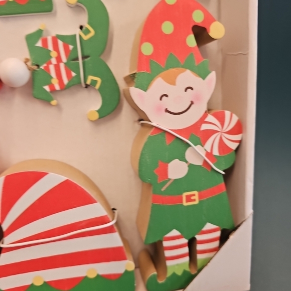 Holiday | Nib Under Elf Surveillance Wooden Christmas Decorations Elf ...